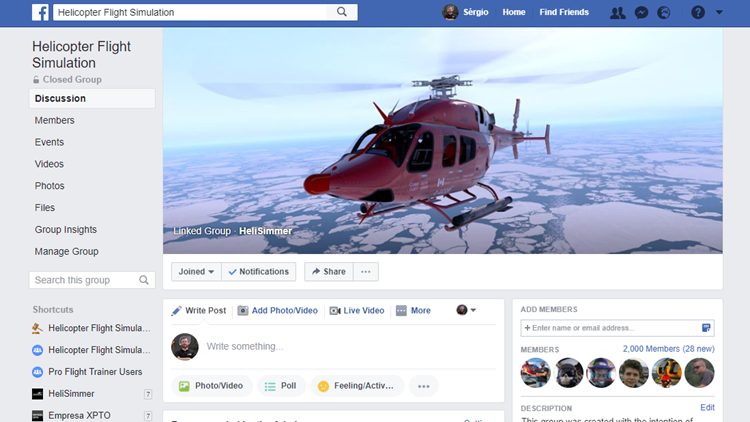 Our Facebook group hit 2.000 members! • HeliSimmer.com