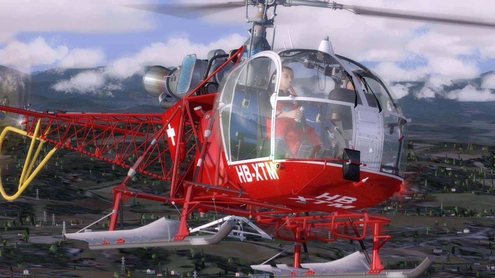 Review: MP Design Studio Aerospatiale SA315 Lama for P3D • HeliSimmer.com