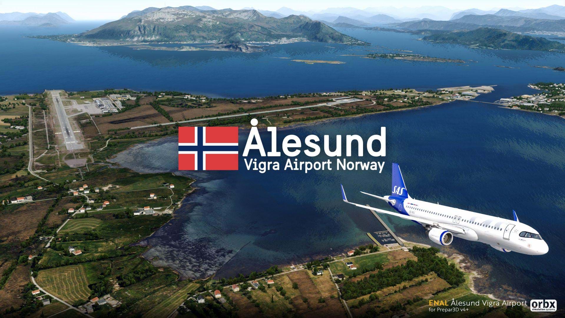 ORBX released ENAL Ålesund Vigra airport for P3D • HeliSimmer.com